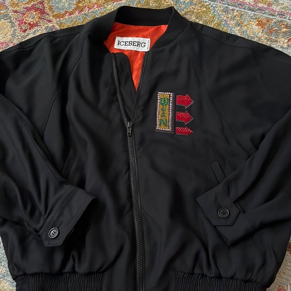 Iceberg | Jackets & Coats | Vintage Iceberg Bomber Jacket With Detail ...